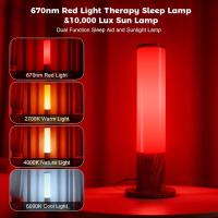 China 670nm Red Light Sleep Lamp with Dimmable Brightness and Timer Function for Comfortable Sleep for sale