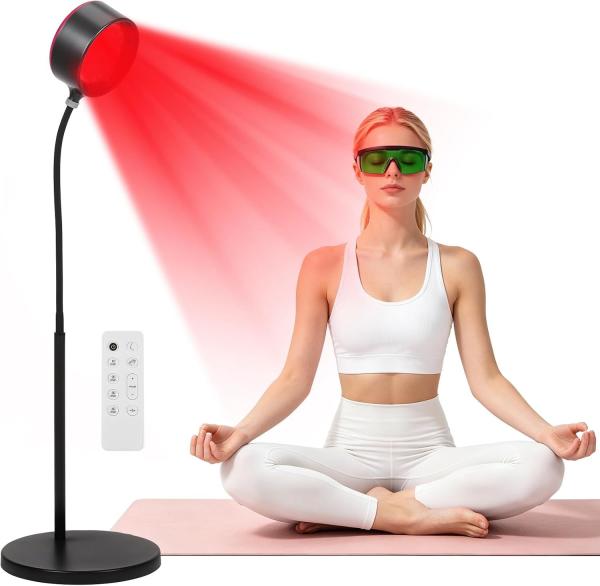 Quality Red Light Therapy Lamp with 660nm + 850nm Dual Wavelength 30W LED Panel and Remote Control & Timer for Home Wellness for sale