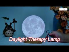 dimmable daylight therapy lamp 2700k 4000k 6000k moon shaped lights