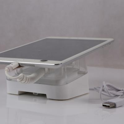 China COMER tablet anti-theft cable locking devices security alarm system display rack acrylic stand holder for sale