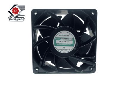 China alta velocità assiale della ventola di raffreddamento 12V 24V di CC di 120x120x38mm con 5 pale for sale