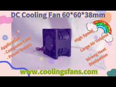 60x60x38mm 48V Low Noise CPU Cooler square Soft Wind Used On PC Drone