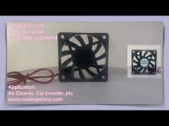 ventilatore a basso rumore assiale dell'aria della ventola di raffreddamento 60x60x10mm di CC di 5V 12V 24V
