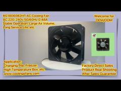 Ventilatore di cucina con Achsbreite von 180x180x60 mm