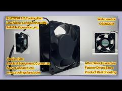 12038 AC 110~240V Ventilatore di cuve 120x120x38 mm