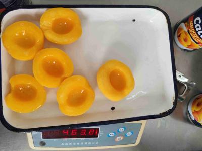 China Delicious Canned Yellow Peach in Syrup Grade A Brix 14-17% light / 18-22% heavy for sale