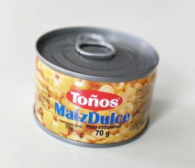 China Chinese Ingeblikte Suikermaïspit met Gemakkelijk Open Deksel 75g met In krimpfolie verpakt Te koop