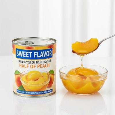 China Sweet Flavor Canned Yellow Fruit Peaches Half Of Peach Popular Choice Among Food Manufacturers And Distributors for sale