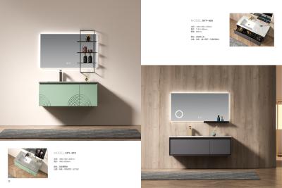 China Ambient Lighting Stainless Steel Bathroom Cabinet With Mirror for sale