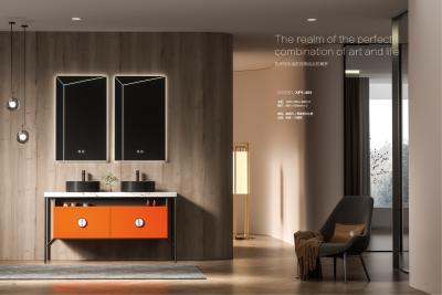China Luxury Stainless Steel Bathroom Storage Vanity Customizable Design for sale