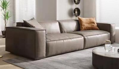 China Minimal Assembly Leather Lounge Sofa 2 Seater Seating Capacity for sale