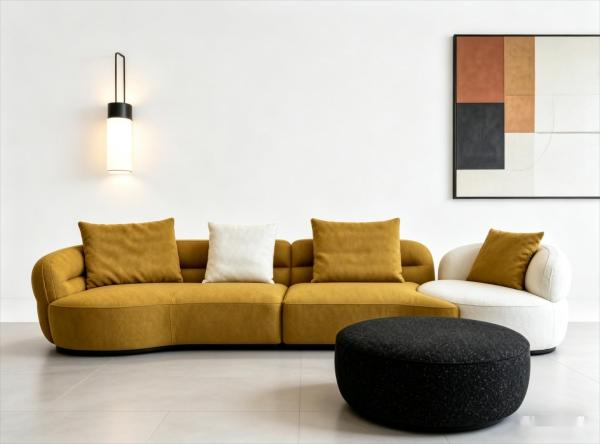 Quality Large Space Family Leather Sofa Set with Pillows for sale