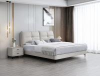 China Solid Leather Bed for sale