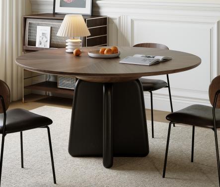Quality Natural Solid Wood Farmhouse Dining Table for sale