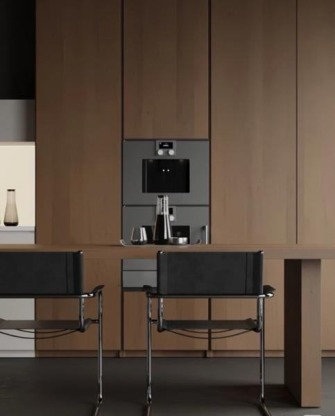 Quality Two-Tone Wood & White Marble Integrated Kitchen Island With Wooden Bar Counter for sale