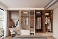 China Integrated Bedroom Wardrobe & Dressing Table Unit Customizable Size for sale