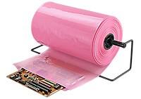 Anti static pink poly lay flat tubing