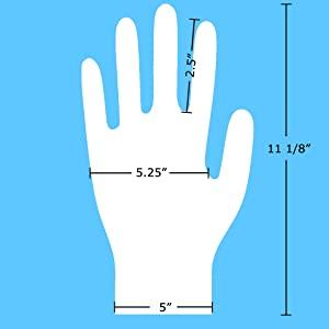 Daxwell, Embossed Premium Cast Poly Gloves, food prep gloves