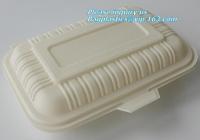 China Plastic corn starch biodegradable meat tray, Cornstarch disposable biodegradable plate for sale