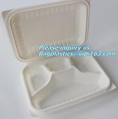 China Disposable Plastic Takeaway Meal Tray, Corn starch blister packaging tray, blister packaging for sale