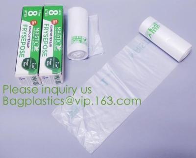 Cina Riciclaggio organico e borsa concimabile, bagplasti di plastica biobased concimabile di Eco e concimabile amichevole di bagease della borsa della maglietta in vendita