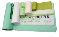 China Eco-friendly Roll Compostable Plastic Bag Drawstring Biodegradable Garbage Bags,cornstarch custom compostable biodegrada for sale