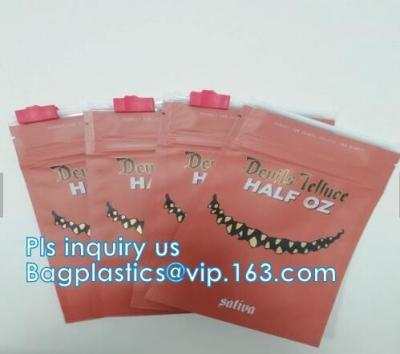 China medical herbs child proof bag, zipper proof fencing child resistant bags, Custom child lock bag/child resistant zip lock for sale