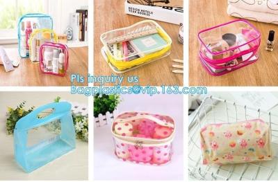 Cina La borsa olografica dell'ologramma del film del vinile con lo zip del cursore, cosmetici olografici del PVC insacca, borsa della chiusura lampo/wi di plastica della borsa chiusura lampo di Eva in vendita