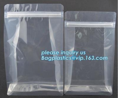 China Flexible food Packaging 8 sides sealed flat bottom gusset bag, Professional Production Plastic For Medication Zip lockkk Zip for sale