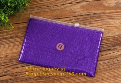 China Bubble Zip lockkk bag/bubble slider bag/bubble zipper bag customize color size printing,Bubble Padded Bag EPE/PO Film Bag E for sale