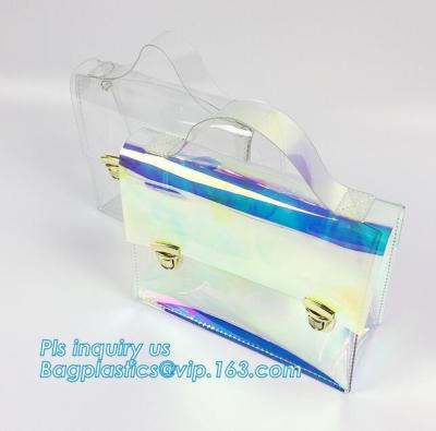 Cina la borsa trasparente del totalizzatore del PVC di modo del sacchetto della spesa del PVC del laser dell'estate, chiare signore economiche promozionali adatta la plastica H del PVC in vendita