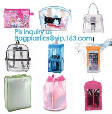 Cina Il PVC ha personalizzato la borsa a tracolla impermeabile della chiara borsa delle donne con il cosmetico, chiara fabbrica della borsa a tracolla del PVC delle borse della spiaggia del PVC in vendita