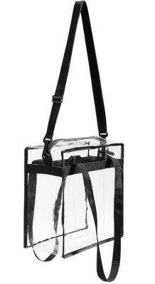 Cina la borsa della maniglia del PVC di promozione, sacchetti della spesa su misura adatta le chiare borse trasparenti, la chiara borsa di plastica w della chiusura lampo del PVC della chiusura lampo in vendita