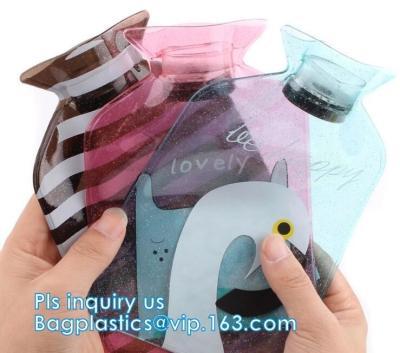 China Winter Outdoor Pvc Hot Water Bottle Bag, pvc hot water bag fomentation, Water Bottle Ice Bag With Knitted Covers, water for sale