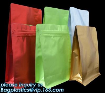 China O café levanta-se a posição metalizada do empacotamento de alimento da folha de alumínio dos sacos do fechamento do fecho de correr for sale
