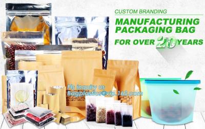 China Snack Zipper Stand Up Pouch Food Flexible Zipper Packaging Square Bottom for sale