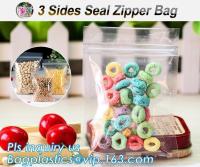 China Snack Zipper Stand Up Pouch Food Flexible Zipper Packaging Square Bottom for sale
