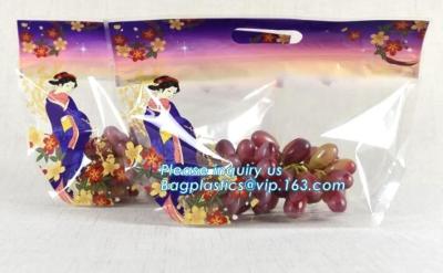 中国 スーパーマーケットの販売のプラスチック キーウィ フルーツのチェリーの野菜パッキング保護袋は、天井荷重自然なBOPP CPPフルーツを薄板にしました 販売のため