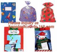 China Custom Plastic Biodegradable Disposable Christmas Giant Gift Bag for sale