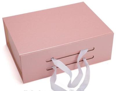 China Projete a caixa de papel pequena luxuosa da gaveta do cartão, cosmético de creme de empacotamento BO dos cuidados com a pele da caixa de presente dobrável de papel cor-de-rosa à venda