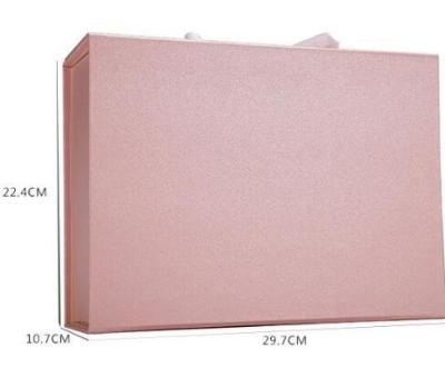 China Projete a caixa de papel pequena luxuosa da gaveta do cartão, cosmético de creme de empacotamento BO dos cuidados com a pele da caixa de presente dobrável de papel cor-de-rosa à venda