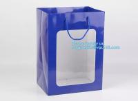 China Paper Eco Retail Packaging Logo Printed Bagease Carrier Handle for sale