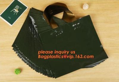 China Compostable Biodegradable Cheap Soft Loop OEM Printed Custom Made Plastic Carrier Bags,Plastic Shopping Carrier Bag pack for sale