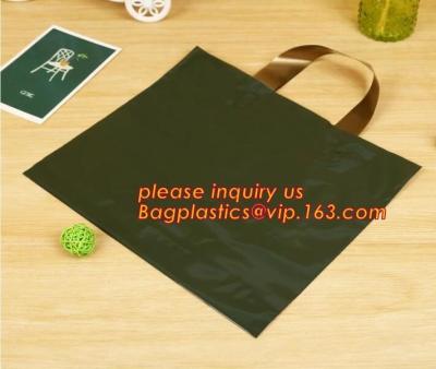 China Compostable Biodegradable Cheap Soft Loop OEM Printed Custom Made Plastic Carrier Bags,Plastic Shopping Carrier Bag pack for sale