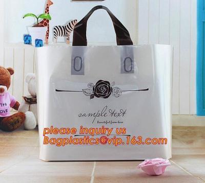 China Soft Loop Handle Plastic Bag With Custom Logo Shopping Bag For Clothing Packaging,Biodegradable Cheap Soft Loop Handle S for sale