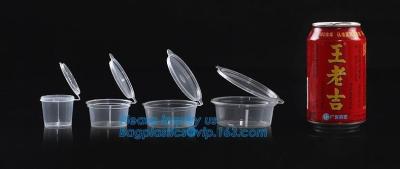 China Disposable mini plastic jelly cup PP sauce cup,PS Sauce Cup,Transparent PP Plastic Square Portion Sampling Sauce Cup wit for sale