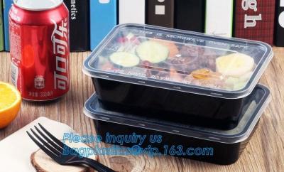 Cina Scatola di plastica sicura di bento del pranzo del pasto della preparazione dei contenitori 3 del compartimento BPA-FREE dell'alimento della lavastoviglie Microwavable premio di stoccaggio in vendita