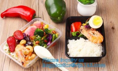 Cina Scatola di plastica sicura di bento del pranzo del pasto della preparazione dei contenitori 3 del compartimento BPA-FREE dell'alimento della lavastoviglie Microwavable premio di stoccaggio in vendita