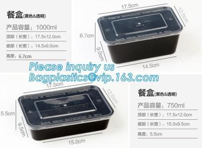 Cina Scatola di plastica sicura di bento del pranzo del pasto della preparazione dei contenitori 3 del compartimento BPA-FREE dell'alimento della lavastoviglie Microwavable premio di stoccaggio in vendita