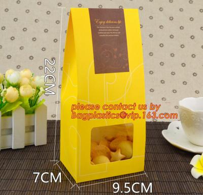 China Customize Translucent Window, Brown Greaseproof Kraft Paper Bag, Special Opp Window Bag, window bags, paper window bags, for sale